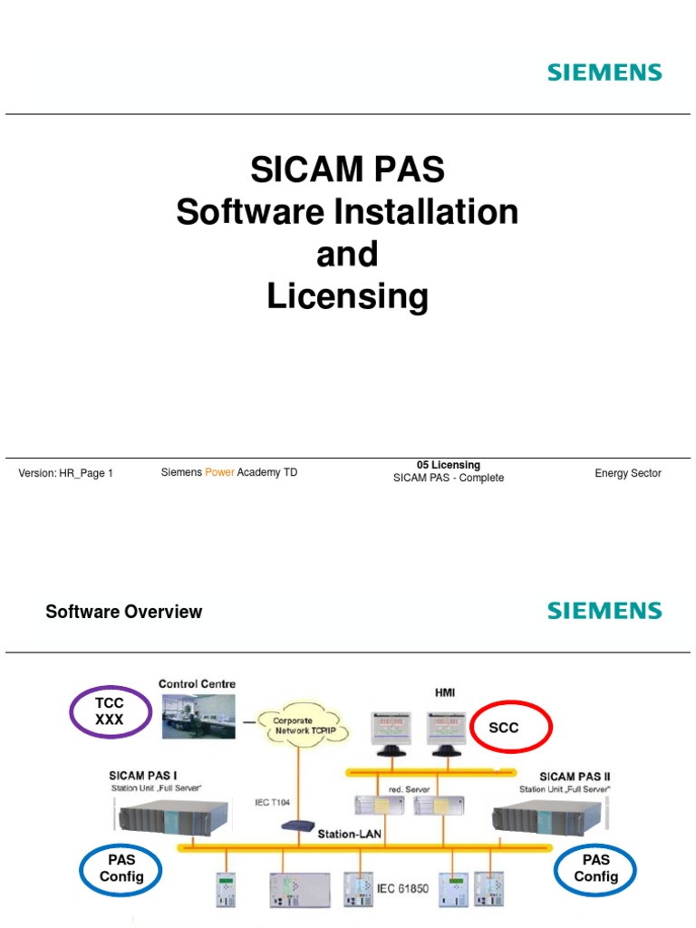 Sicam Pas Software Installation and Licensing: Power | PDF | Application Software | Software ...