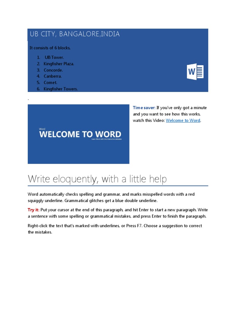 Write Eloquently With A Little Help Ub City Bangalore India PDF