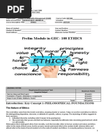 Module 1. What Is Ethics. Basic Concepts | PDF | Morality | Reason