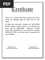 To Find The Refractive Index of Water, Oil Using A Plane Mirror and A ...