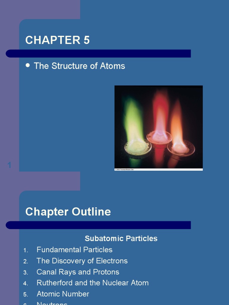 Atomic Structure and Subatomic Particles | PDF | Electromagnetic ...