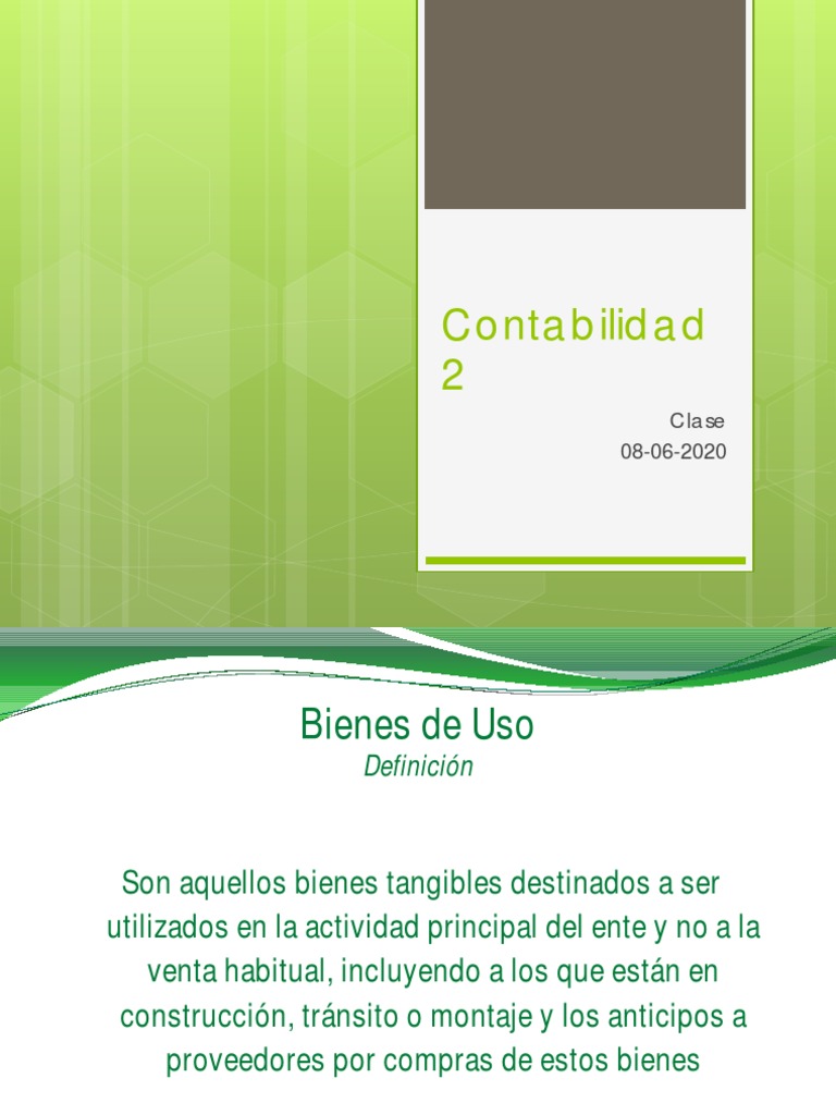 Material Sobre Bienes de Uso-Revaluo Contabilidad 2 | PDF | Mercado (economía) | Contabilidad