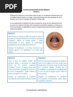 Ejercicios para Articulacion Del Fonema R | PDF | Sonido | Respiración