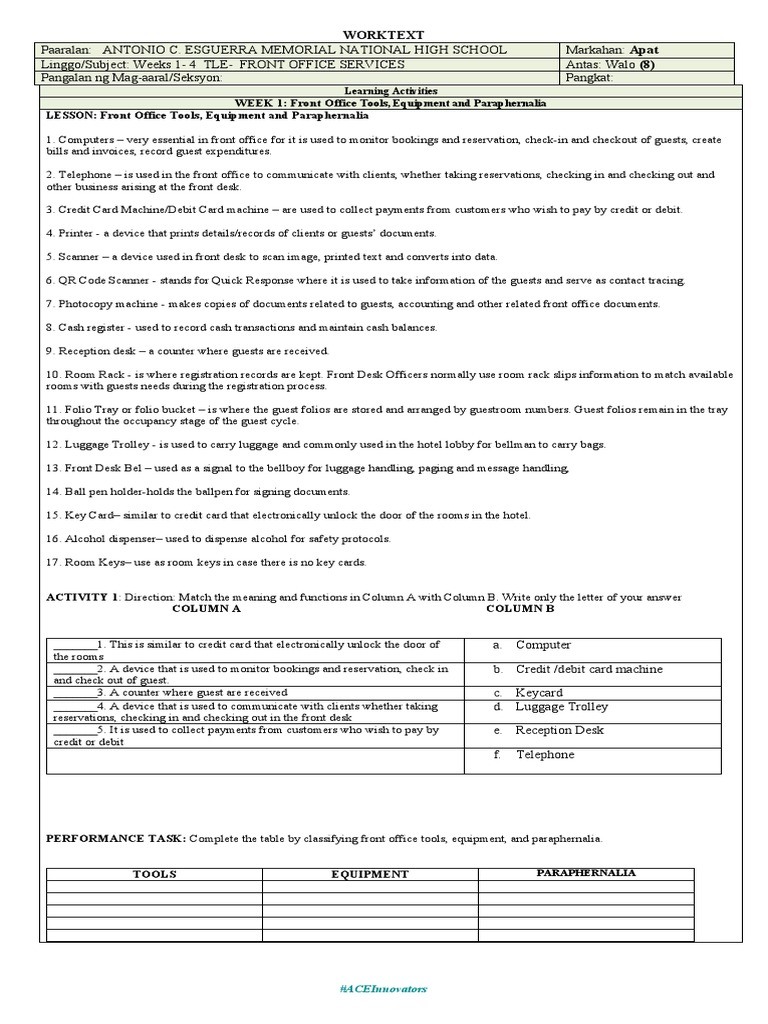 Tle8 Q4 Worktext | PDF | Manufactured Goods | Computing Tle8 Q4 Worktext | PDF | Manufactured Goods | Computing