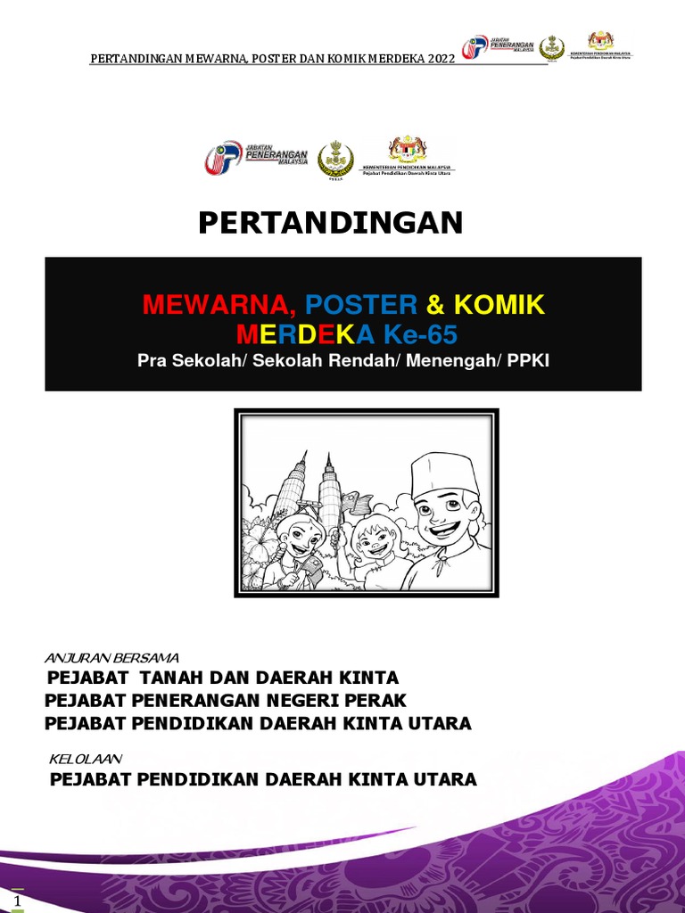 Kertas Kerja Mewarna Poster Komik | PDF