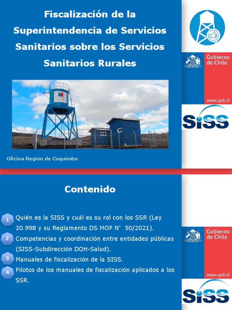 Presentacion Fiscalización SSR - SISS | PDF | Agua