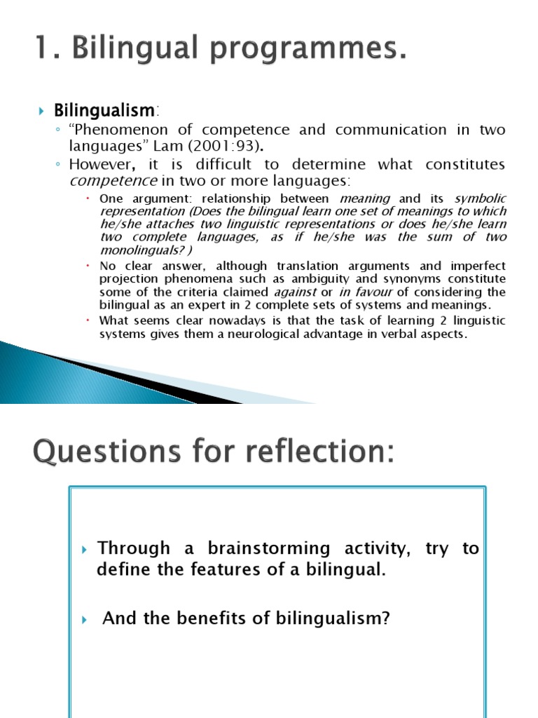 Bilingual Programmes And Clil Pdf Multilingualism Second Language