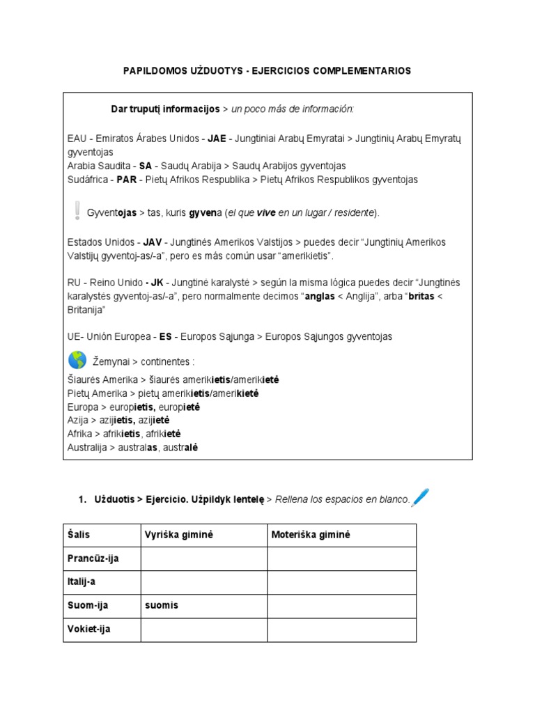 Clase 2 - Ejercicios Complementarios | PDF