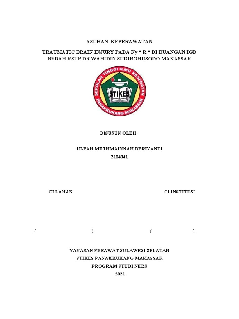 Askep Traumatic Brain Injury Ulfah | PDF