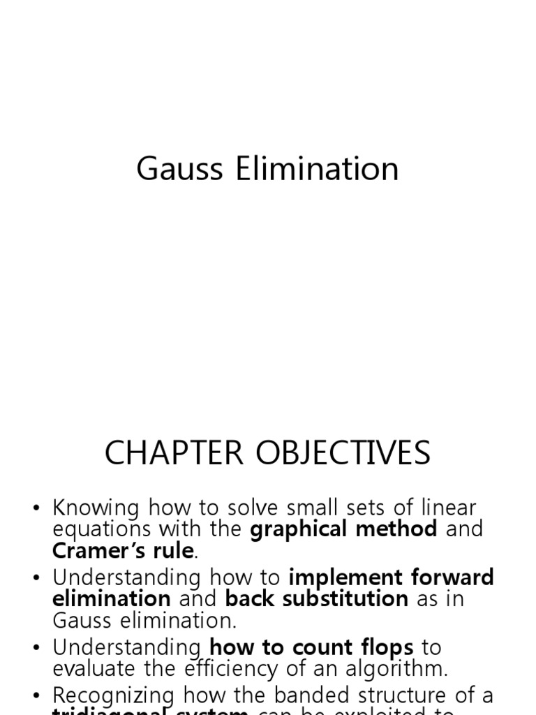 Gauss Elmination and Gauss Jordan Operations Count | PDF | Determinant ...
