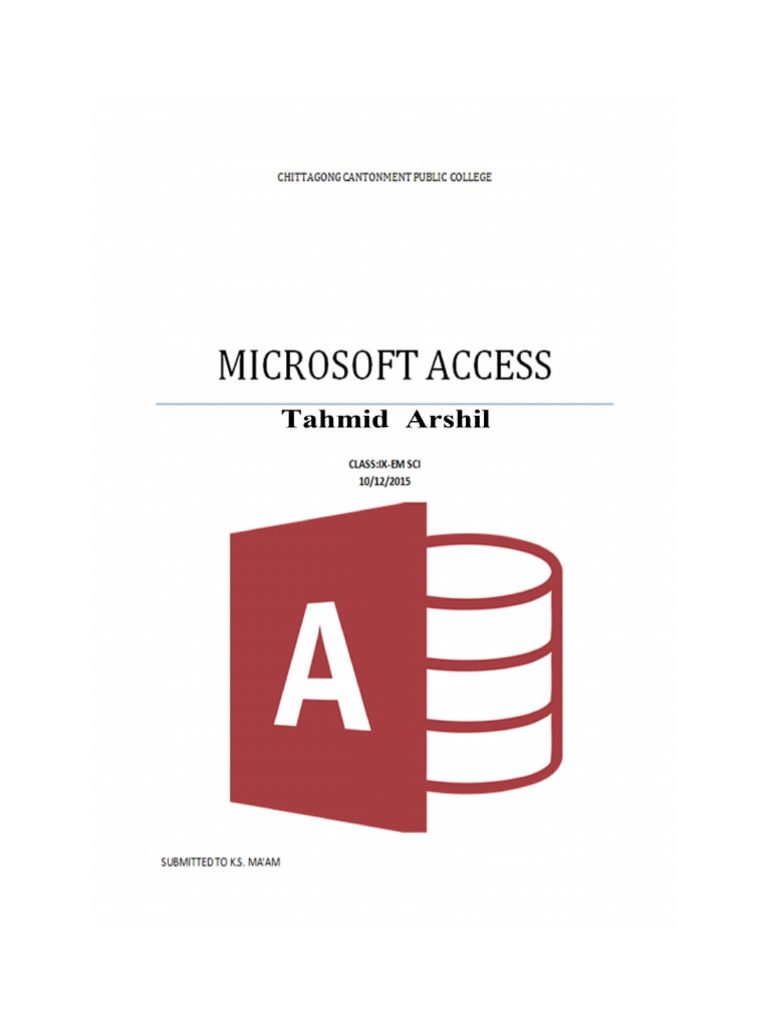 Microsoft Access | PDF | Microsoft Access | Visual Basic For Applications