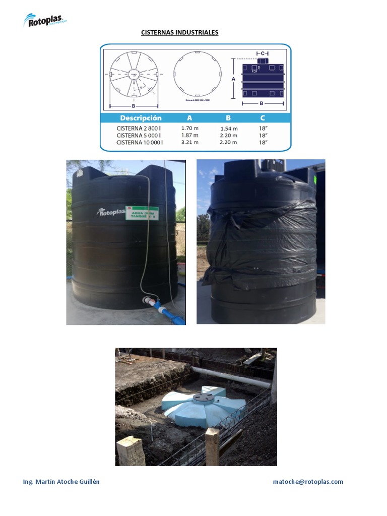 Ficha Técnica - Tanque Cisterna | PDF
