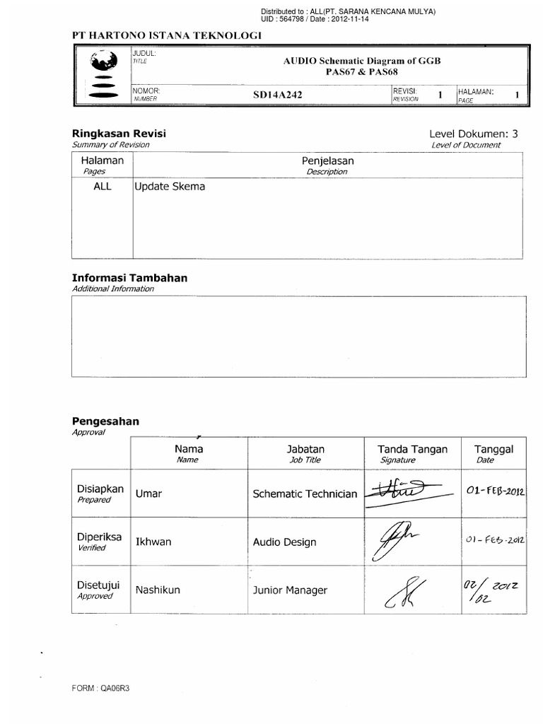 Polytron PAS68 Active Speaker Schematic | PDF
