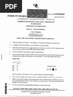 CSEC Technical Drawing June 2022 P2 | PDF