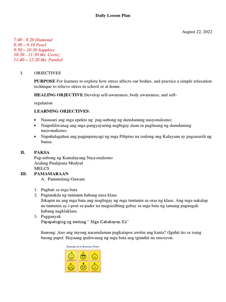 Daily-Lesson-Plan - 8.22 AP6 | PDF
