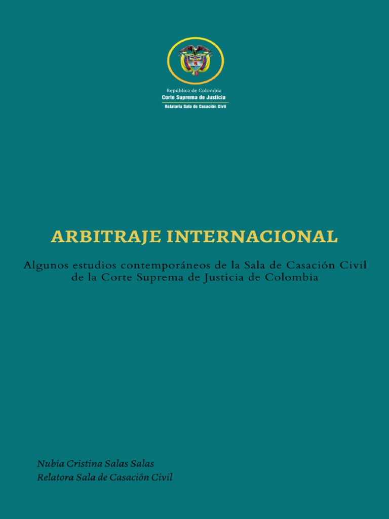 Arbitraje Internacional - CSJ | PDF | Arbitraje | Caso de ley