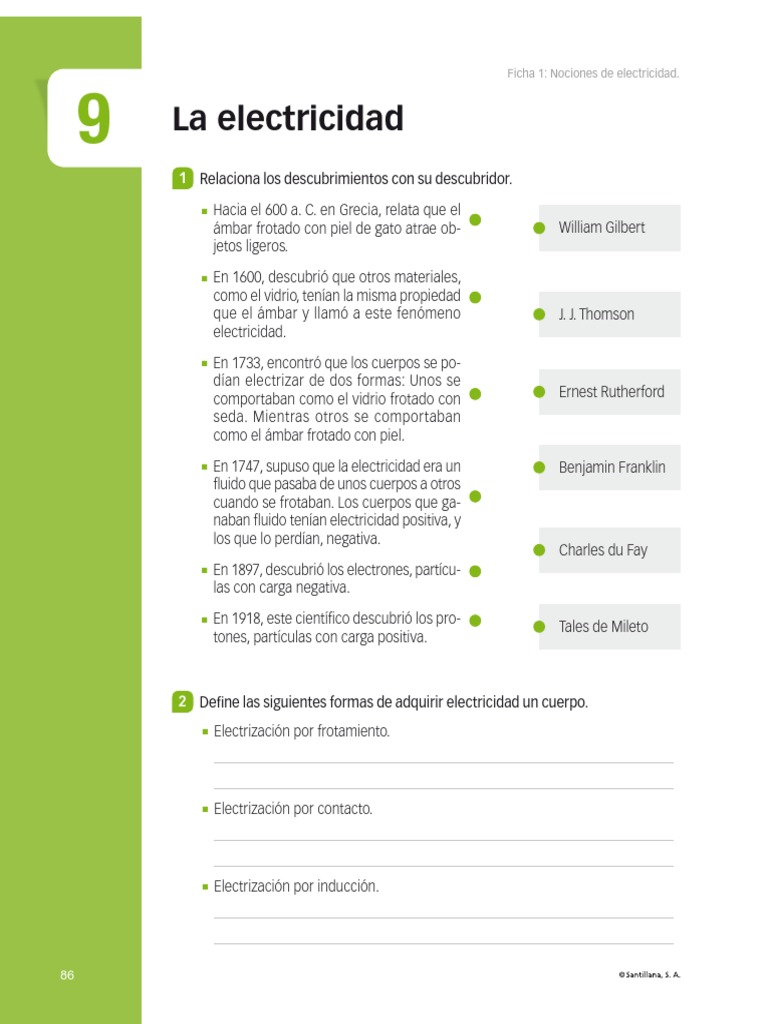 Cuadernillo La Electricidad #10 3rob | PDF | Relámpago | Potencial de ...