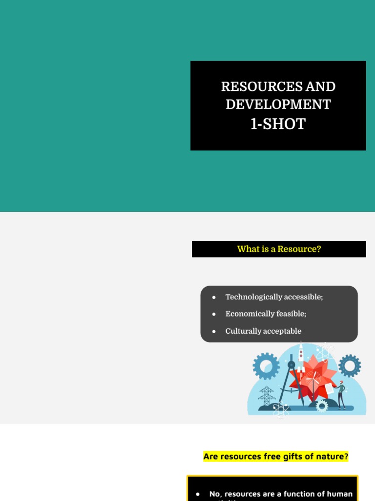 Resources & Development (1 SHOT) | PDF | Soil | Sustainability