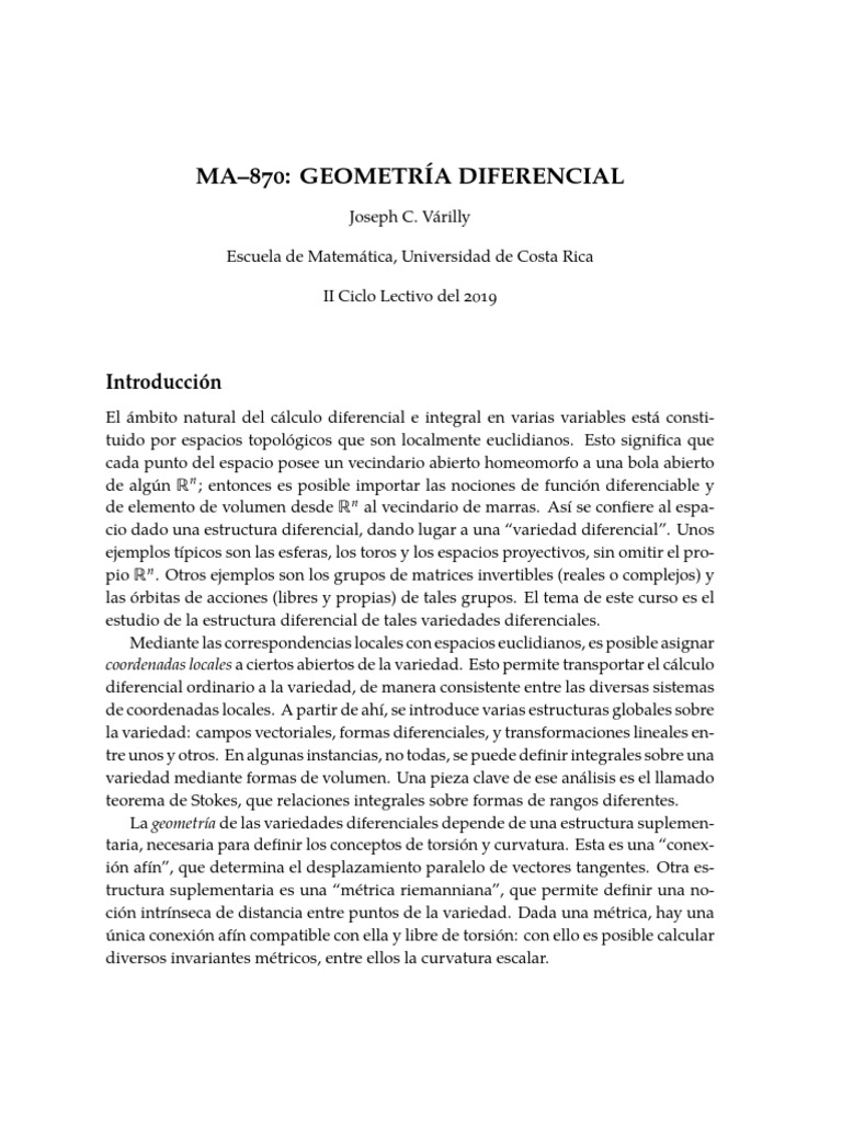 Bott | PDF | Colector | Forma diferencial