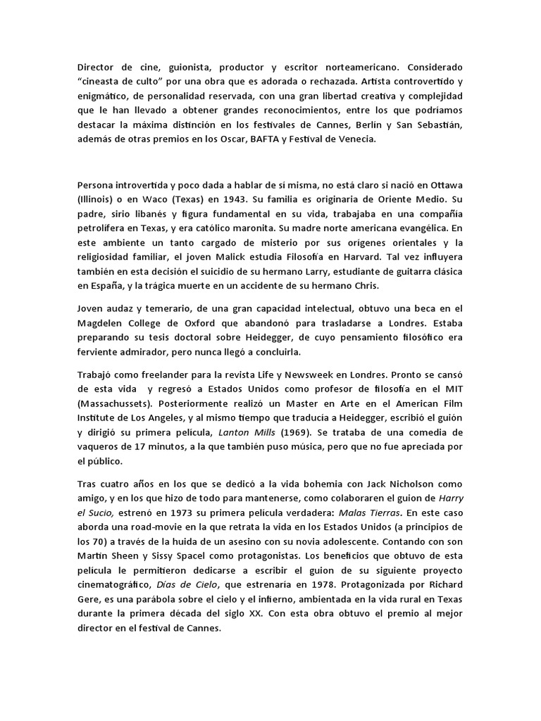 Terrence Malick | PDF