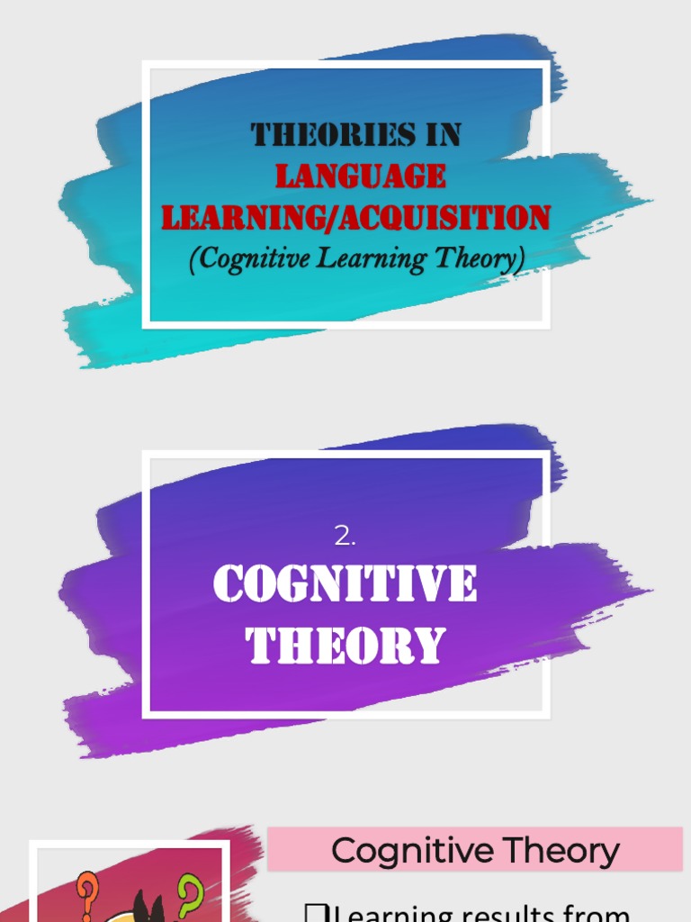Cognitivism in Language Learning | PDF | Learning | Cognition
