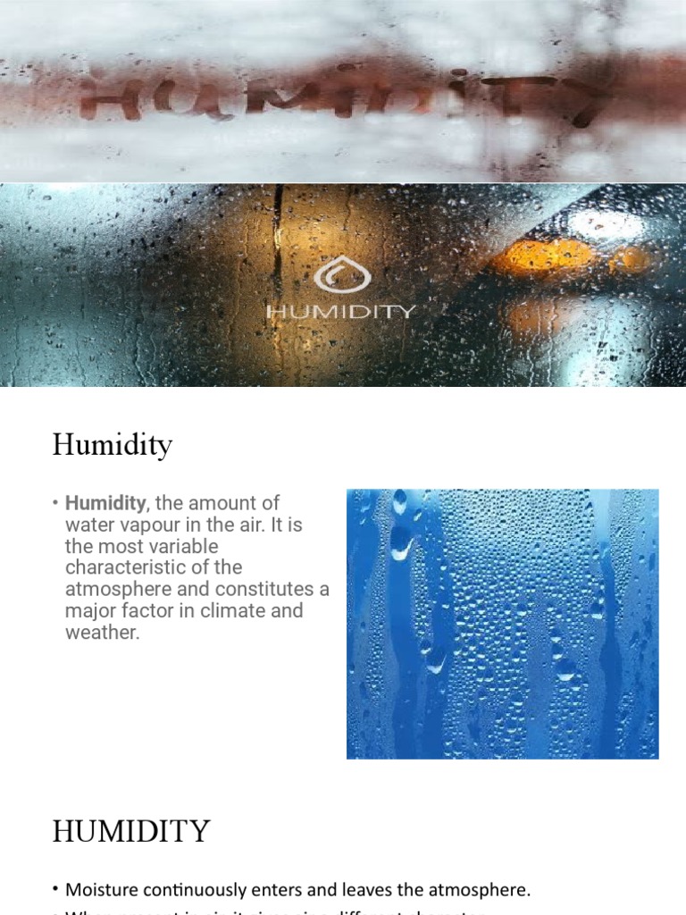 Humidity | PDF | Precipitation | Humidity