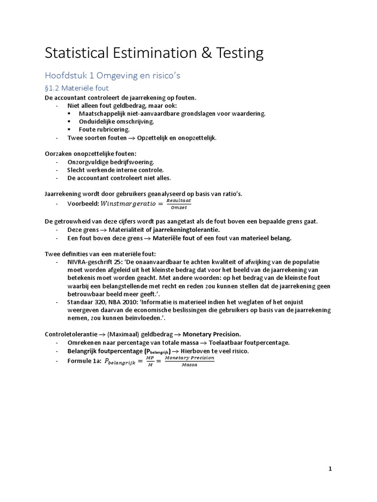 SET - Samenvatting | PDF