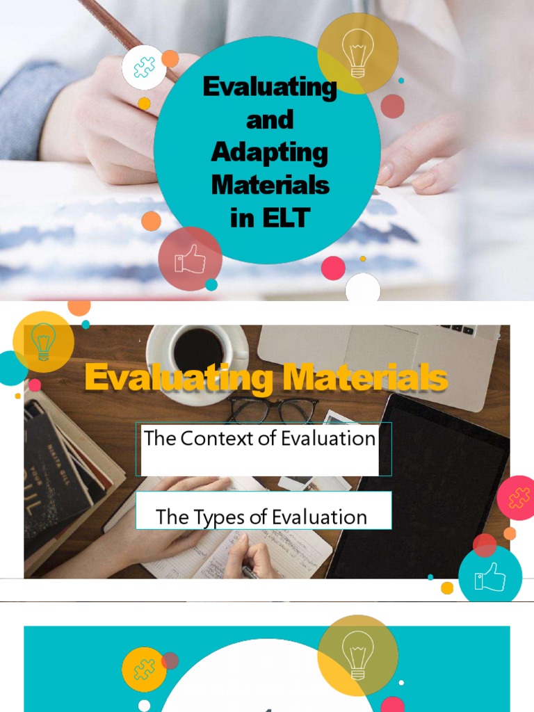 Evaluating and Adapting ELT Materials | PDF | Evaluation | Learning