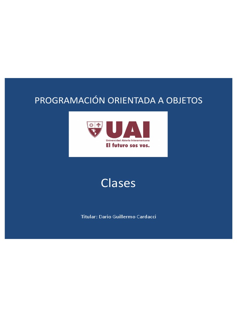 Clases y Relaciones en POO | PDF | Herencia (Programación Orientada a ...