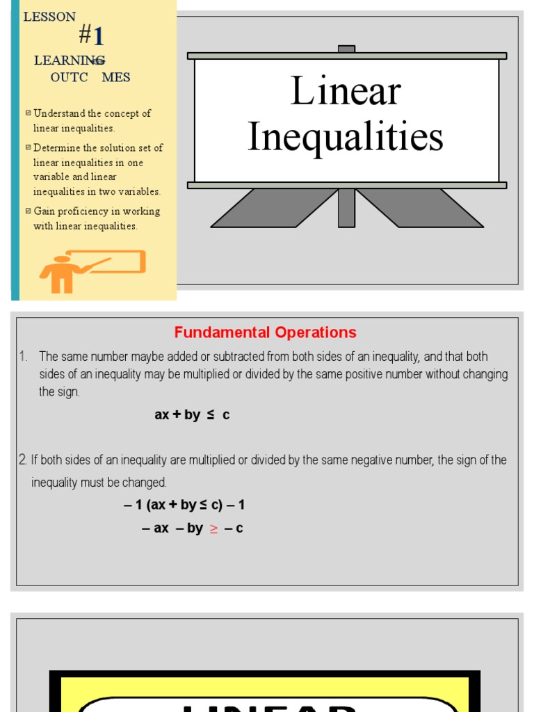 Linear Inequalities V2 | PDF | Inequality (Mathematics) | Mathematical Objects