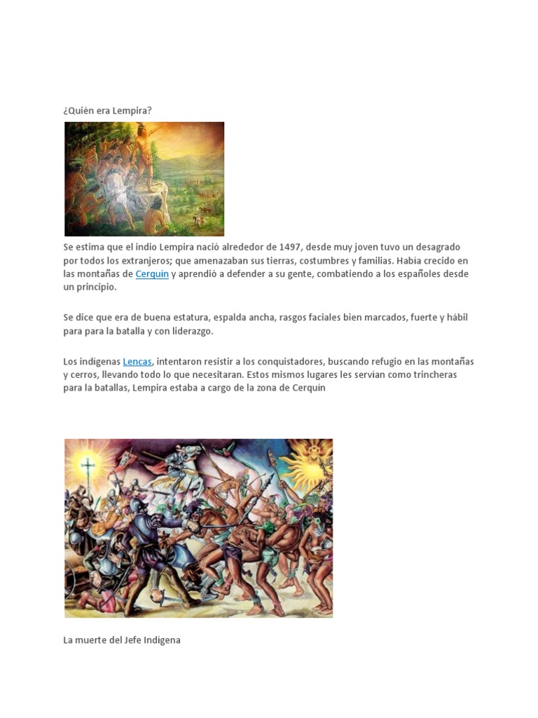 Historia de Lempira | PDF