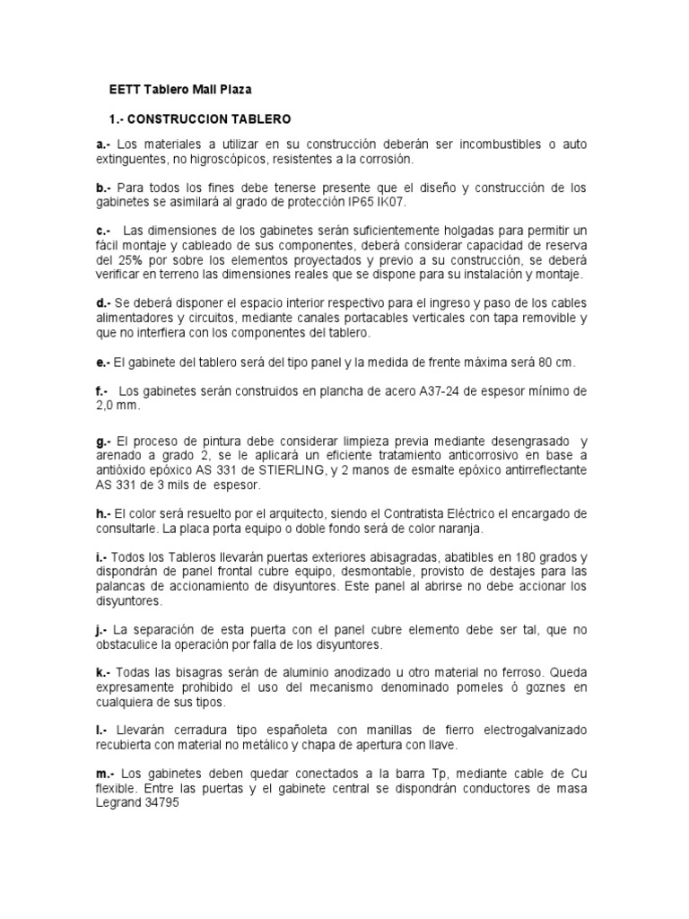 Eett Tablero Mall Plaza Norte | PDF