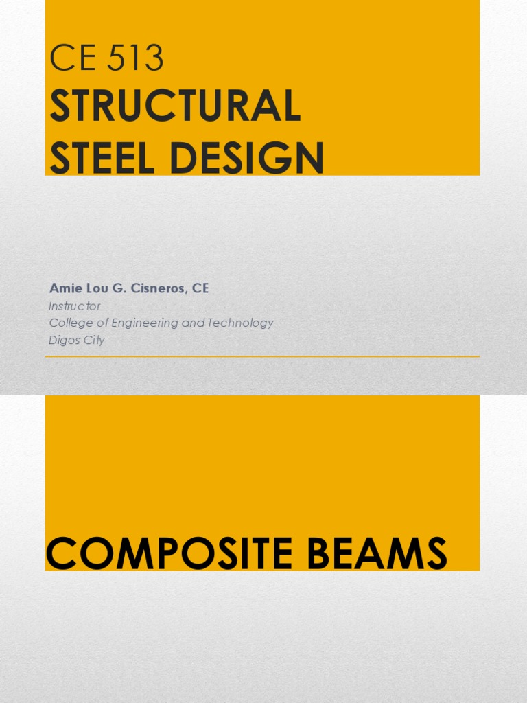 Chapter 07 - Composite Beams | Download Free PDF | Beam (Structure ...