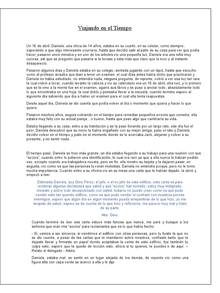 Viajando en El Tiempo | PDF