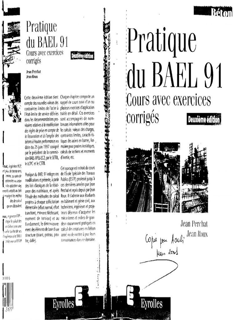 Pratique Du BAEL 91 Cours Avec | PDF