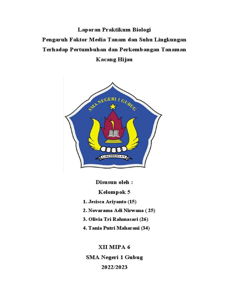 Laporan Praktikum Biologi Kel 5 Fixx | PDF