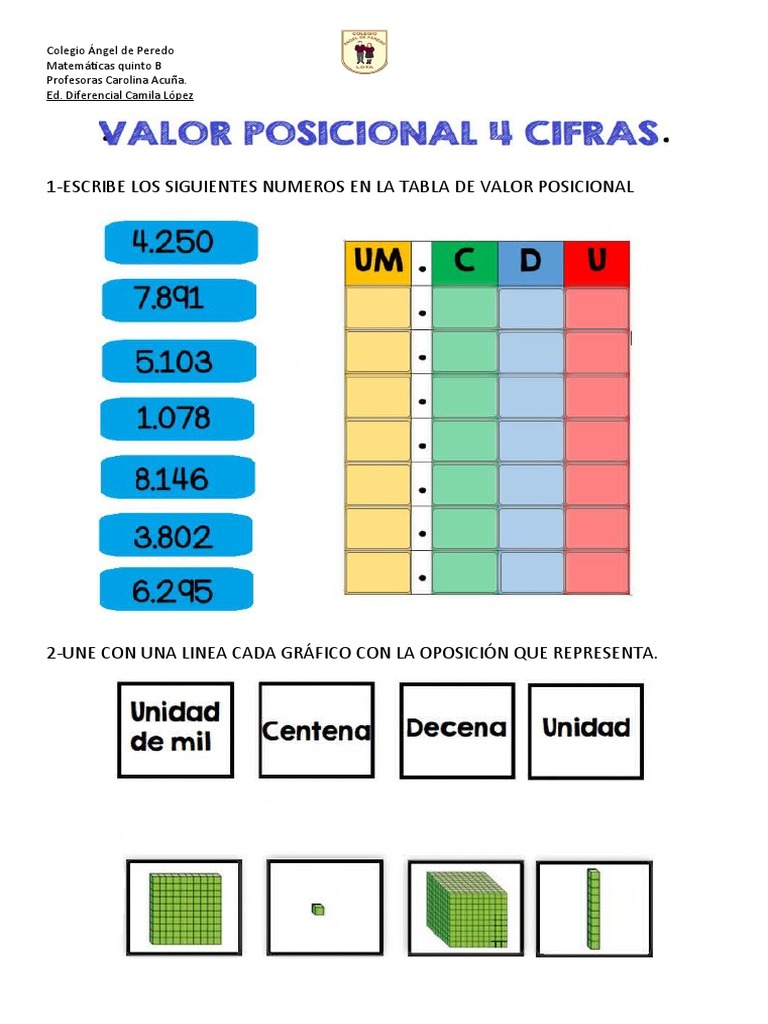 Guia Valor Posicional 5b | PDF