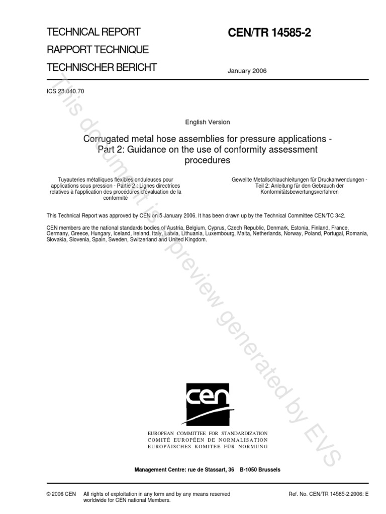 CEN TR 14585 2 2006 en Preview | PDF | Reference | Science