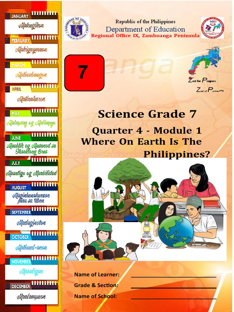Science 7 Quarter 4 Module 1 | PDF | Latitude | Equator
