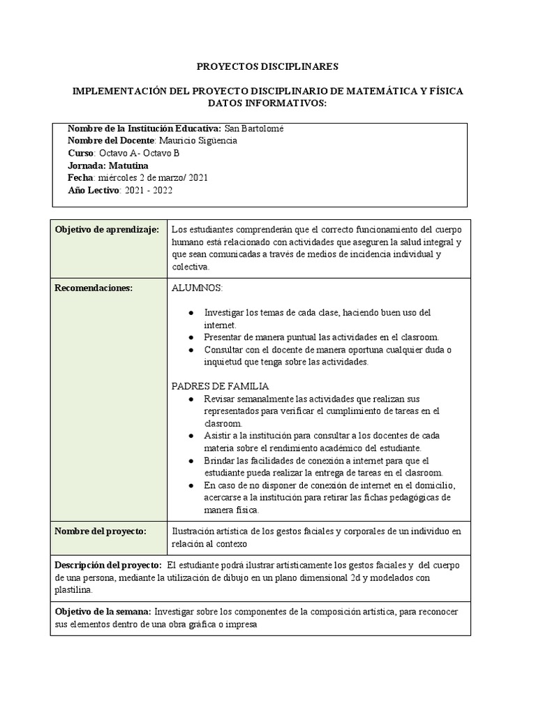 Ficha Eca Octavo Proyecto 7 | PDF | Internet | Maestros