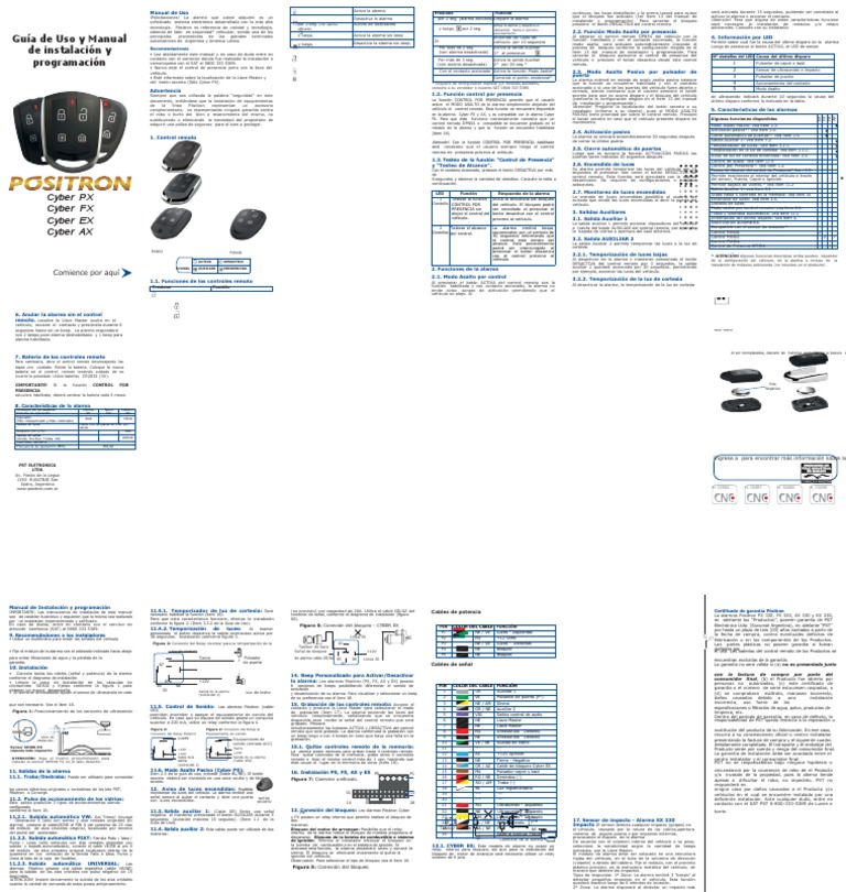 Manual Positron | PDF | Control remoto | Electrónica