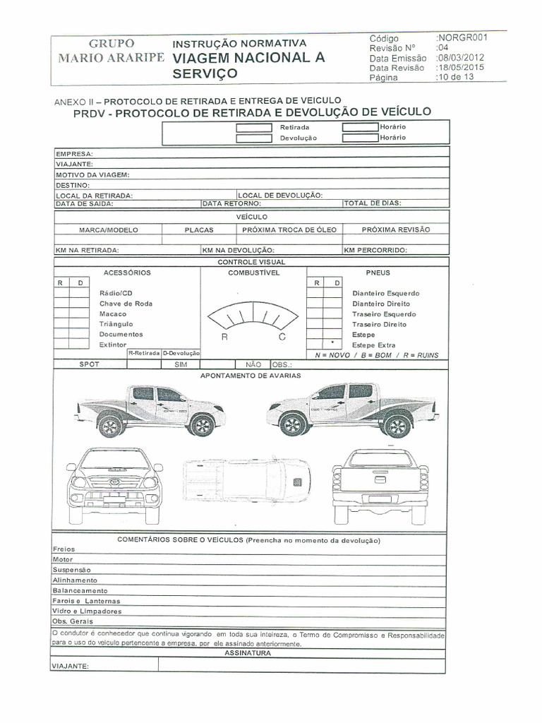 Check List Hilux | PDF