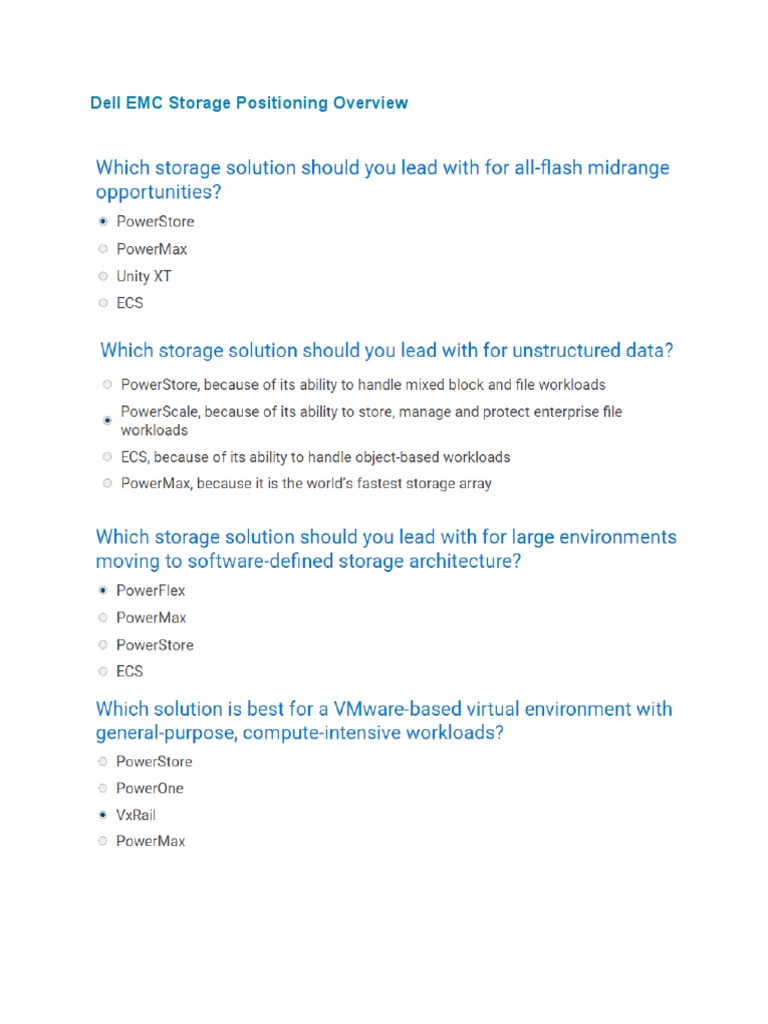 SE MidRange Storage Curriculum 2022 | PDF