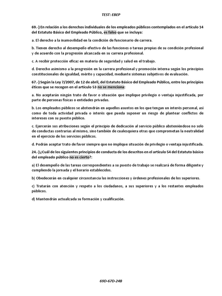 Preguntas Sobre Ebep | PDF | Crecimiento personal y profesional | Ciencias sociales