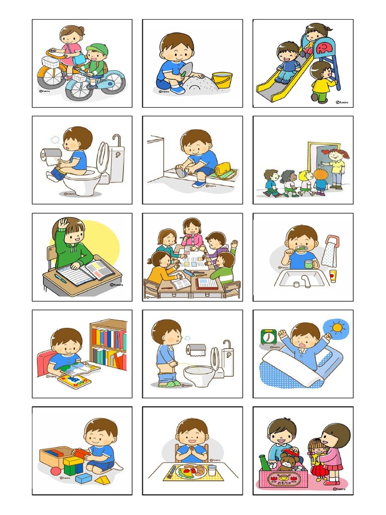 Imagens Quador de Rotina Autista | PDF