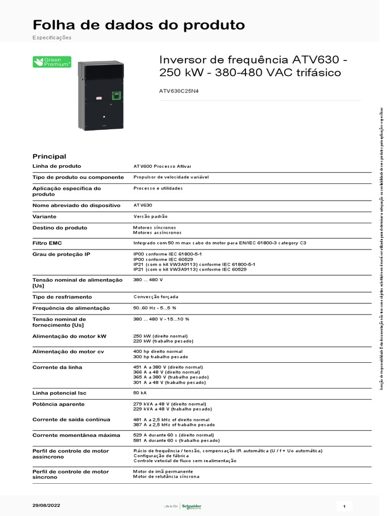 Altivar Process ATV600 - ATV630C25N4 | PDF | Bomba | Relé