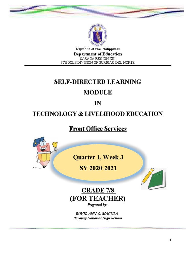 Front Office Module 3 | PDF | Learning | Desk