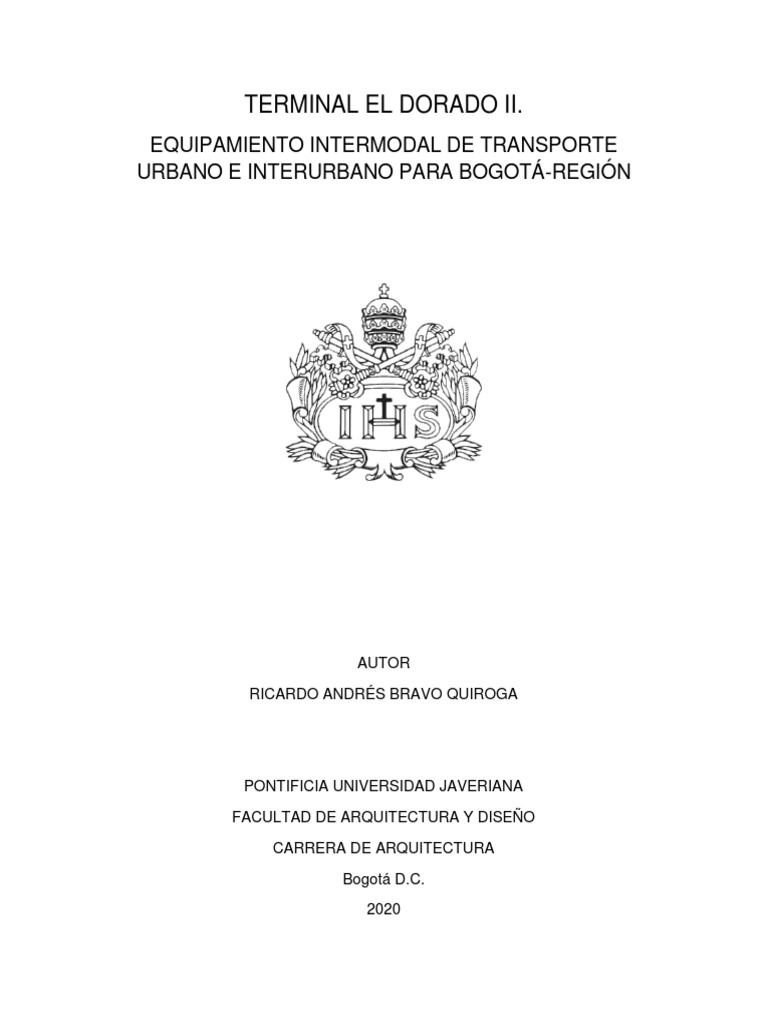 TG Terminal El Dorado II 2020 | PDF | Colombia | Transporte