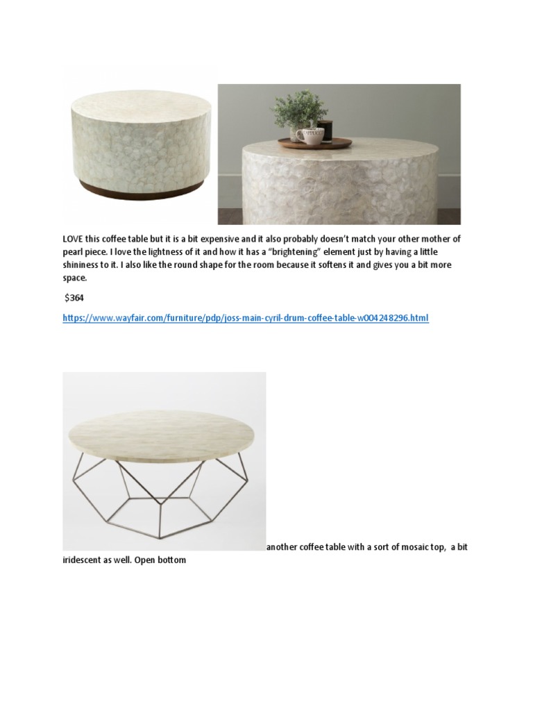 Stylish Coffee Table Design Ideas | PDF