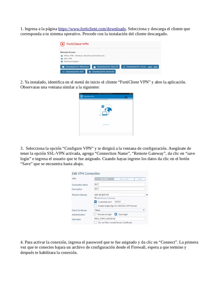 Manual VPN Fortinet V2 1 | PDF
